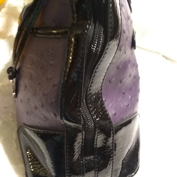 Grace Adele | Bags | Grace Adele Ostrich Print Handbag | Poshmark